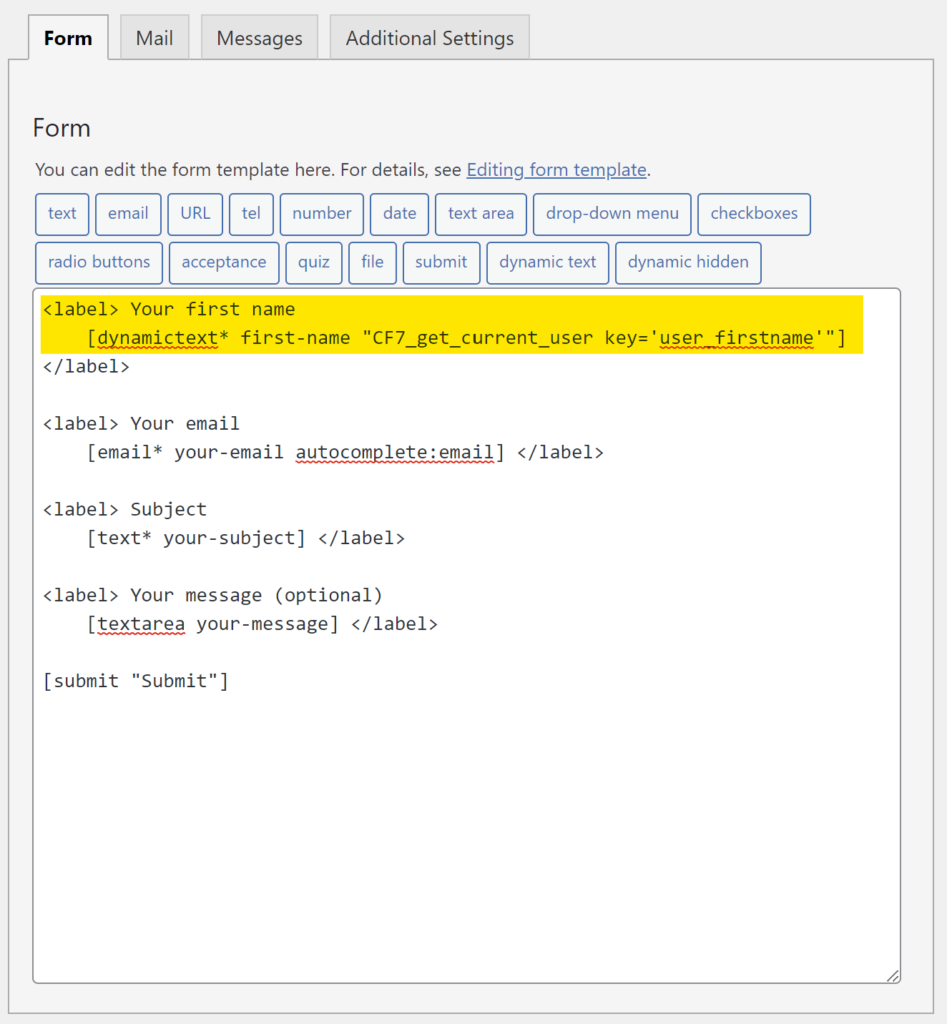 Contact Form 7 - Dynamic Text Extension | Free Download | AuRise ...